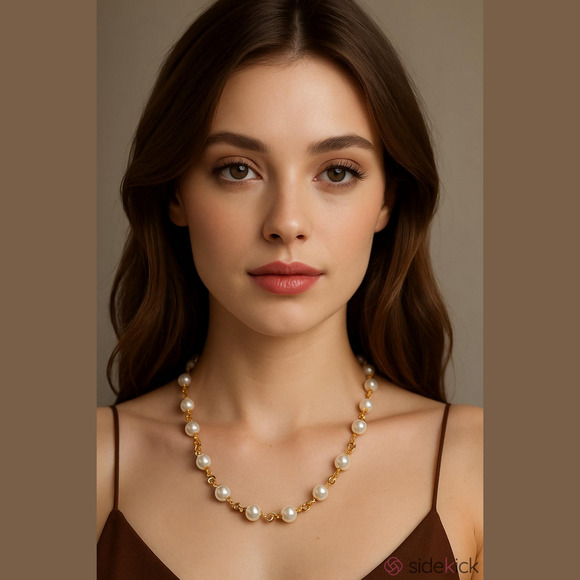 Hand Crafted | Jewelry | Hand Crafted Gold And White Faux Pearl ...